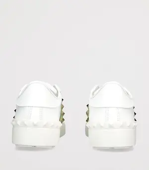 Valentino Garavani Leather Open Rockstud Sneakers