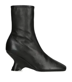 Dries Van Noten Leather Ankle Boots