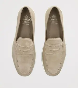 Church's Suede Peebles Slip-on Loafers - Beige