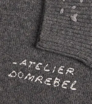 DOMREBEL Wool-blend Embroidered Crew Neck Sweater