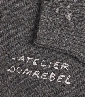 DOMREBEL Wool-blend Embroidered Crew Neck Sweater