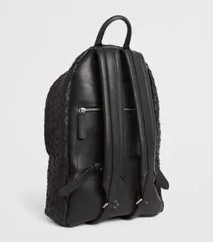 Officine Creative Leather Woven Armor Backpack