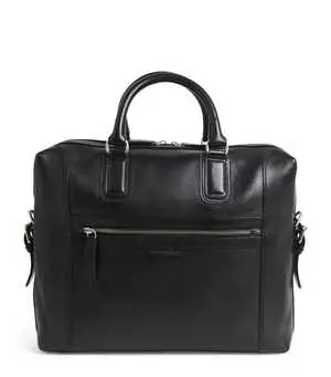 Officine Creative Leather Jules Briefcase - Black