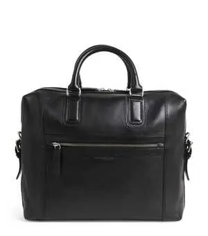Officine Creative Leather Jules Briefcase - Black