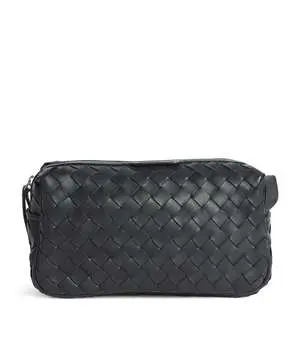 Officine Creative Woven Leather Armour 014 Wash Bag