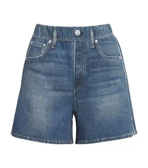 Rag & Bone Miramar Terry Track Shorts - Blue