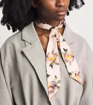 Harrods Silk Floral Scarf