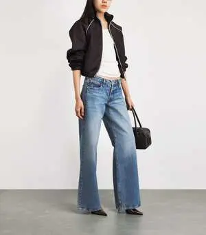 FRAME Wide Leg Jeans - Blue
