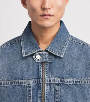 AGOLDE Croydon Relaxed Fit Zip-up Denim Jacket