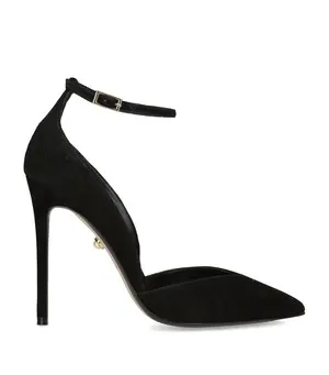 ALEVI MILANO Camilla Suede Stiletto Pumps - Black