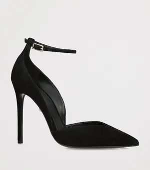 ALEVI MILANO Camilla Suede Stiletto Pumps - Black