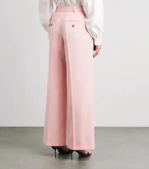 La DoubleJ Virgin Wool Straight Leg Trousers