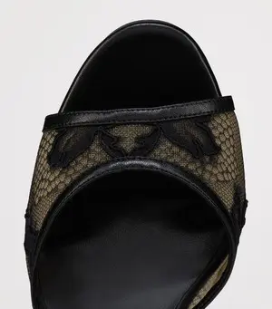 CHRISTIAN LOUBOUTIN Miss Z Lace Sling 100 Lace Slingbacks