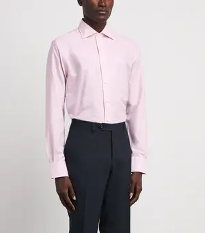 Canali Cotton Textured Shirt