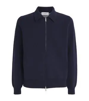 LARDINI Wool-blend Zip-up Overshirt