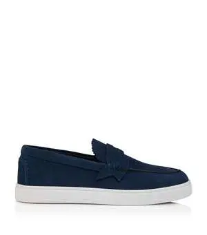 CHRISTIAN LOUBOUTIN The Harold I Suede Loafers - Navy