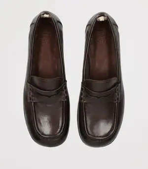 Officine Creative Leather Badge Loafers