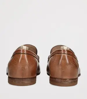 Officine Creative Leather Badge Loafers