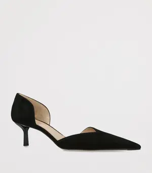 Victoria Beckham Suede D'orsay Pumps 55 - Black