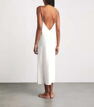 Olivia Von Halle Silk Issa Slip Dress
