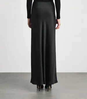 Fabiana Filippi Satin Maxi Skirt - Grey