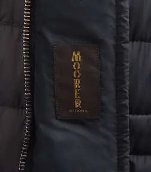 MOORER Quilted Down Jacket - Navy