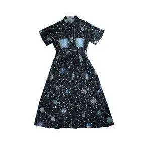 TRAMP IN DISGUISE Mechan Dress In Print - Black