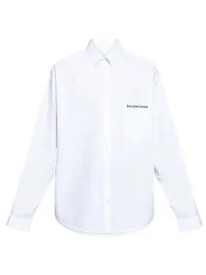 Balenciaga Logo Cotton Shirt