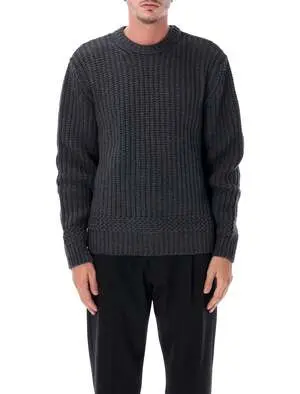 A.p.c. Chunky Knit Crewneck Sweater - Grigio