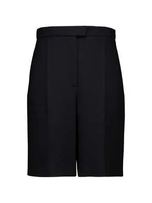 Valentino Garavani Virgin Wool Mini Shorts With Hook-and-eye Closure