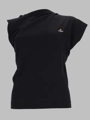 VIVIENNE WESTWOOD 100% Cotton Crewneck Top