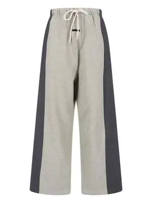 Fear Of God Wide-leg Colorblock Sweatpants - Grey