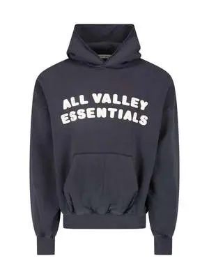Fear Of God Graphic Pullover Hoodie - Grey
