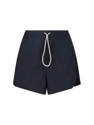 Fear Of God Nylon Checkered Drawstring Shorts - Black