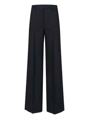 Incotex 100% Virgin Wool Tailored Trousers - Black