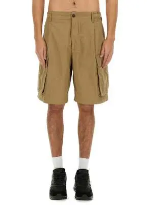 Dsquared2 Cotton Cargo Bermuda Shorts - Beige