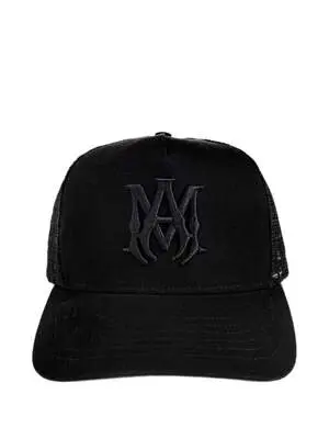 Amiri Ma Logo Embroidered Canvas Trucker Hat