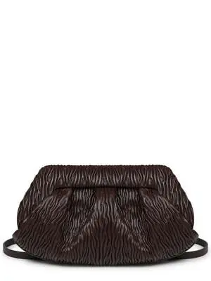 THEMOIRE Ruched Shoulder Bag - Brown