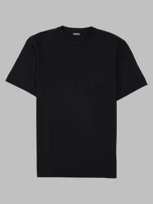 Zegna Cotton Crewneck T-shirt - Black