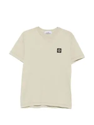 Stone Island Military-inspired Crewneck T-shirt - Sand
