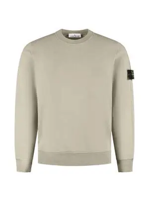 Stone Island Organic Cotton Fleece Sweatshirt - Sand