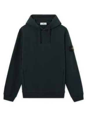 Stone Island Inspired Cotton Half-zip Sweatshirt With Ribbed Trims