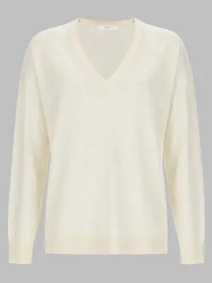 Co Cashmere V-neck Sweater - Ivory