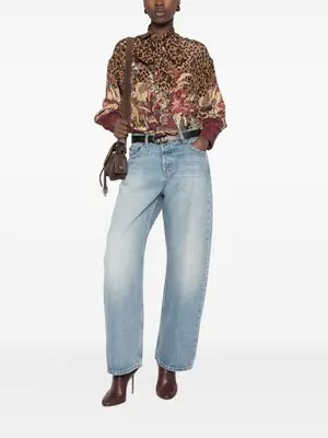 Etro Printed Silk Shirt With Pussy Bow Detail