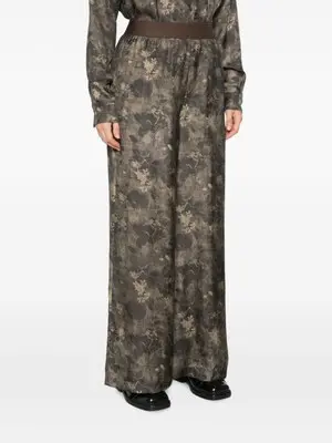UMA WANG Pansy Printed Trousers