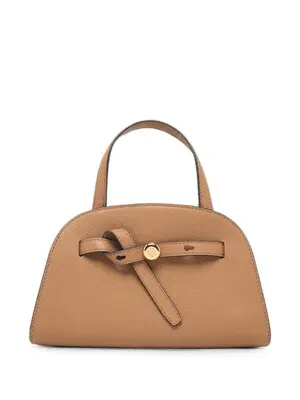 Tory Burch Romy Small Leather Boston Bag - Brown
