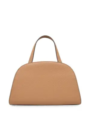 Tory Burch Romy Small Leather Boston Bag - Brown