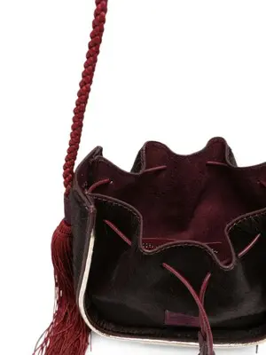 FORTE_FORTE My Pepita Leather Bucket Bag