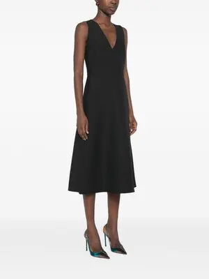 Fendi Wool And Silk Blend Midi Dress