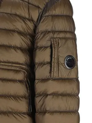 C.P. COMPANY Short Down Jacket With Stand Collar
